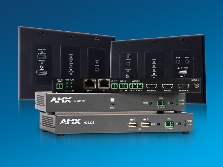 AMX SVSI N2600D Encoder & Decoder Wallplates with Dante AV-A | AVC Group