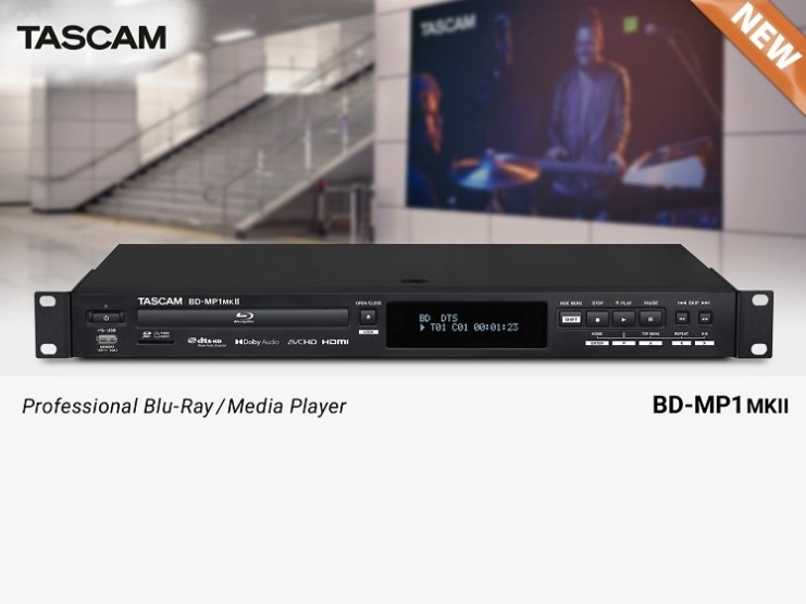 Second generation of professional blu-ray player Tascam BD-MP1 | AVC Group