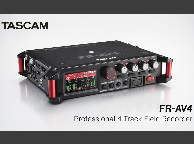 Tascam announces professional 4-track audio field recorder FR-AV4 | AVC Group