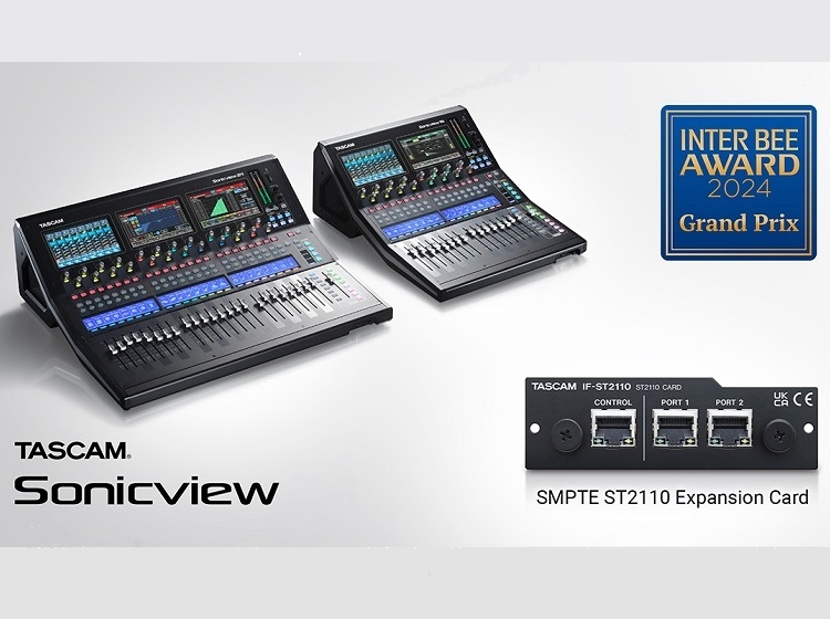 Inter BEE 2024 Grand Prix award for Tascam Sonicview Digital Mixing Consoles | AVC Group