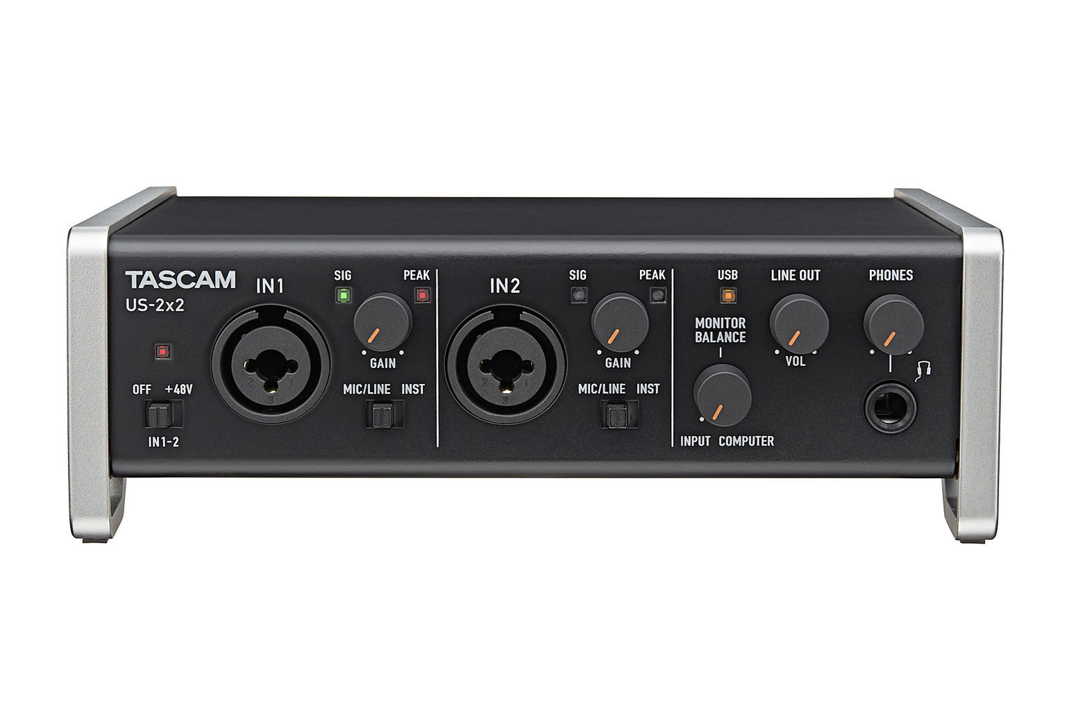 TASCAM US-2×2 USB Audio/MIDI Interface | AVC Group